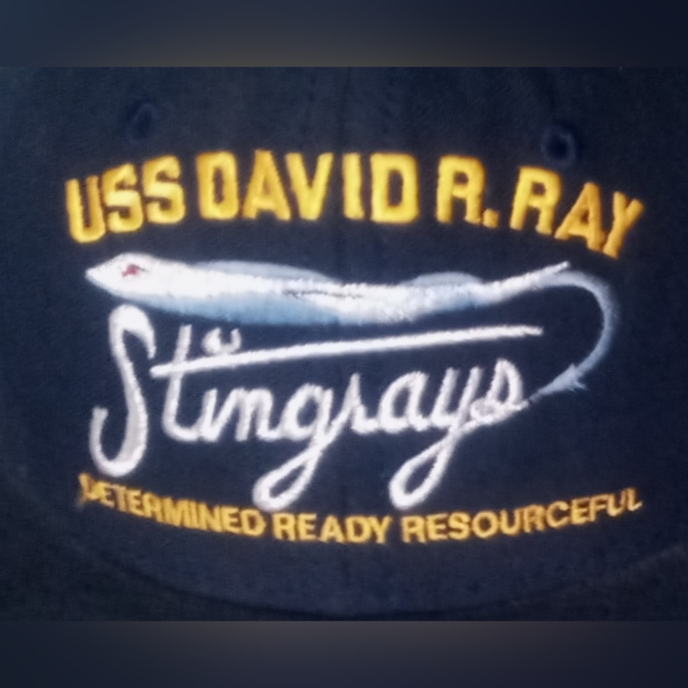 Vintage Uss David R. Ray Stingrays Embroidered Baseba… - Gem